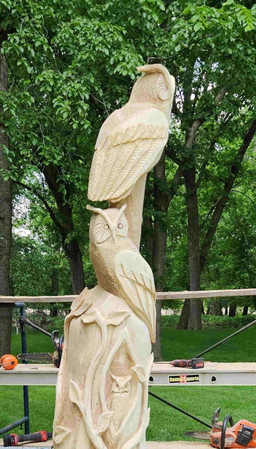 Stump carving - Chainsaw Sculpture Manitoba